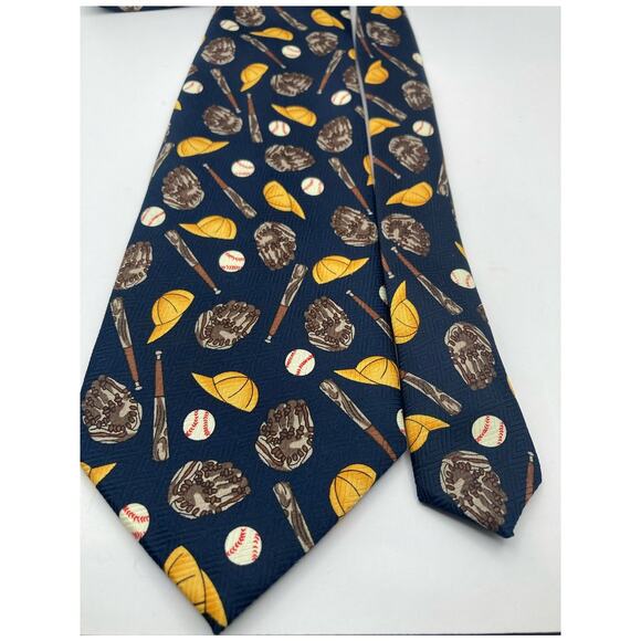 Baseball Tie | Accessories | Baseball Themed Museo Hand Made 0 ...